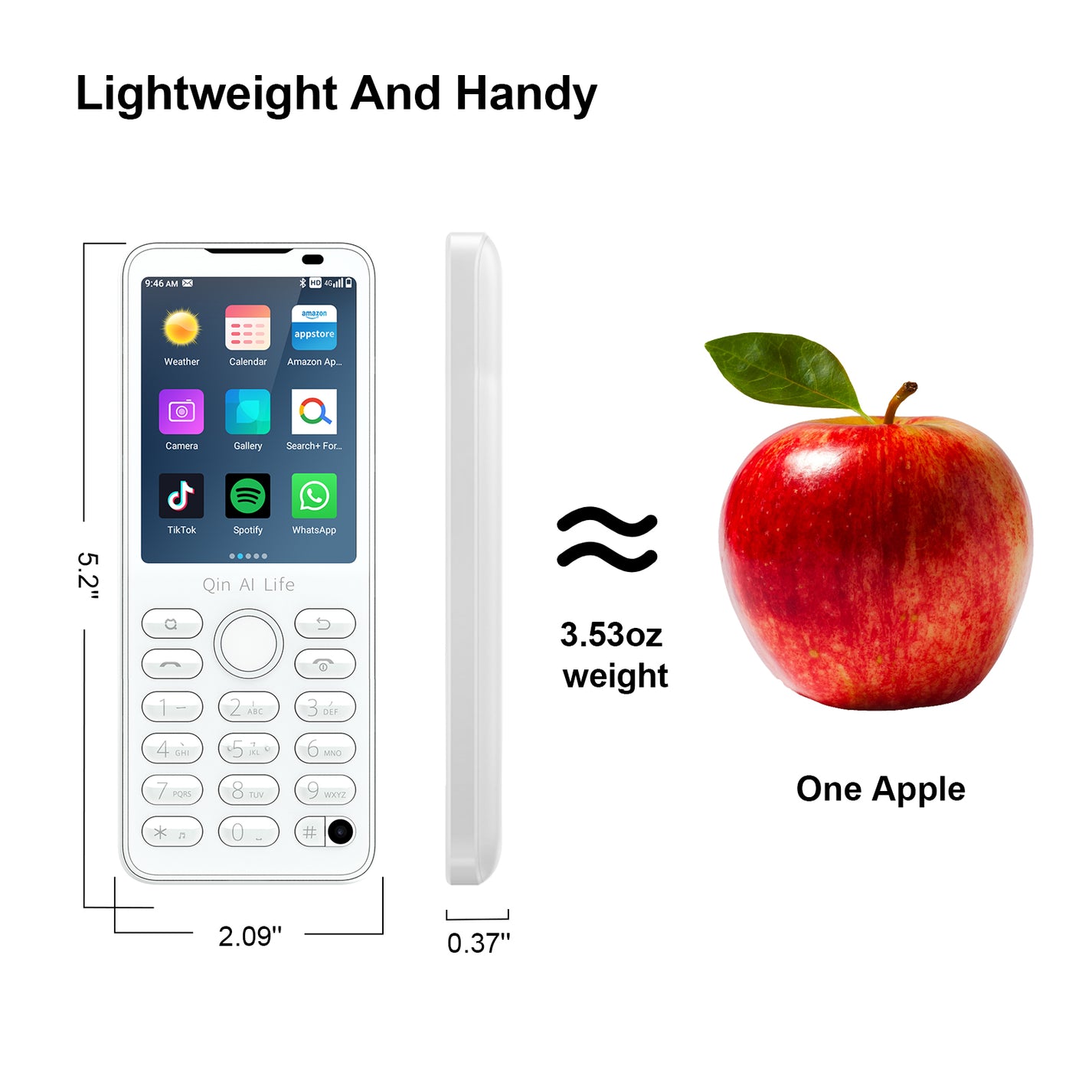 Qin F21 Pro Smart Keypad Phone, Compact 2.8-Inch Touchscreen, Android ...