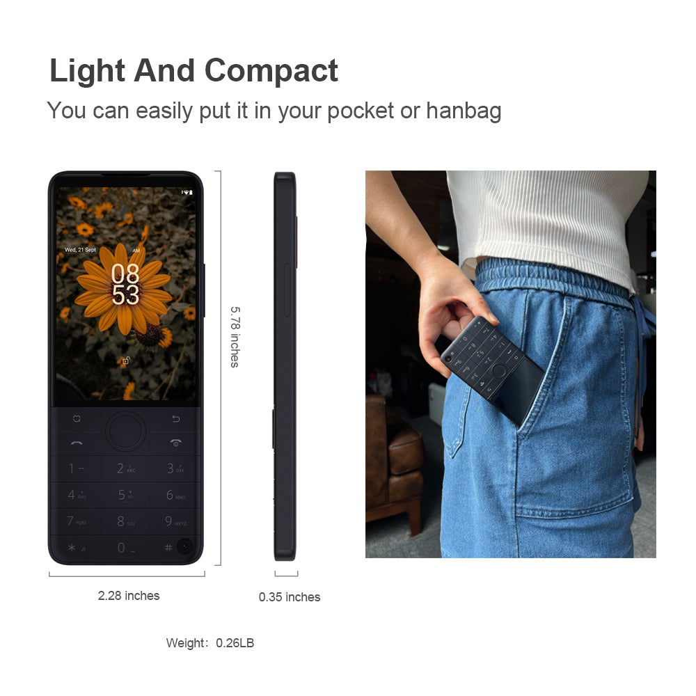 Qin F22 Pro Android 12 Smartphone, 3.54" Touchscreen, 4+64GB, 2150mAh ...